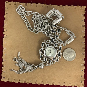 Vintage | Jewelry | Vintage Sheffield Pendant Watch Modern Cubic Style ...